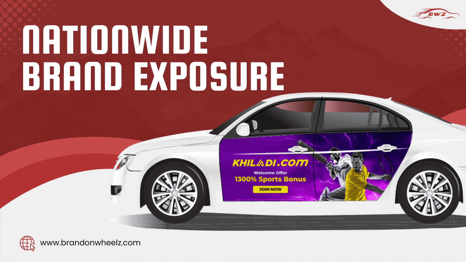 Khiladi.com Car Branding Campaign – Nationwide Brand Exposure