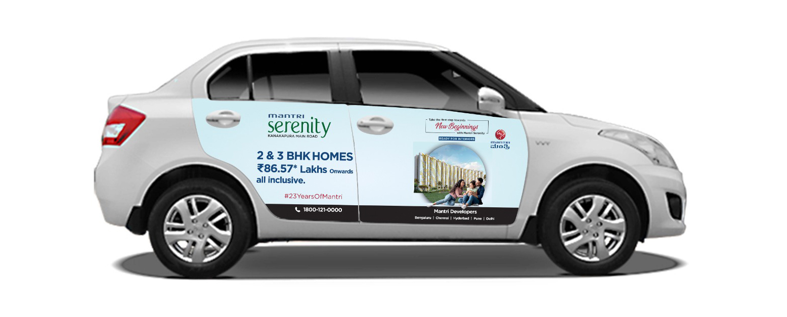 Cab Advertising In Bangalore | BrandOnWheelz