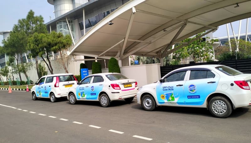 Ola Car Branding | BrandOnWheelz